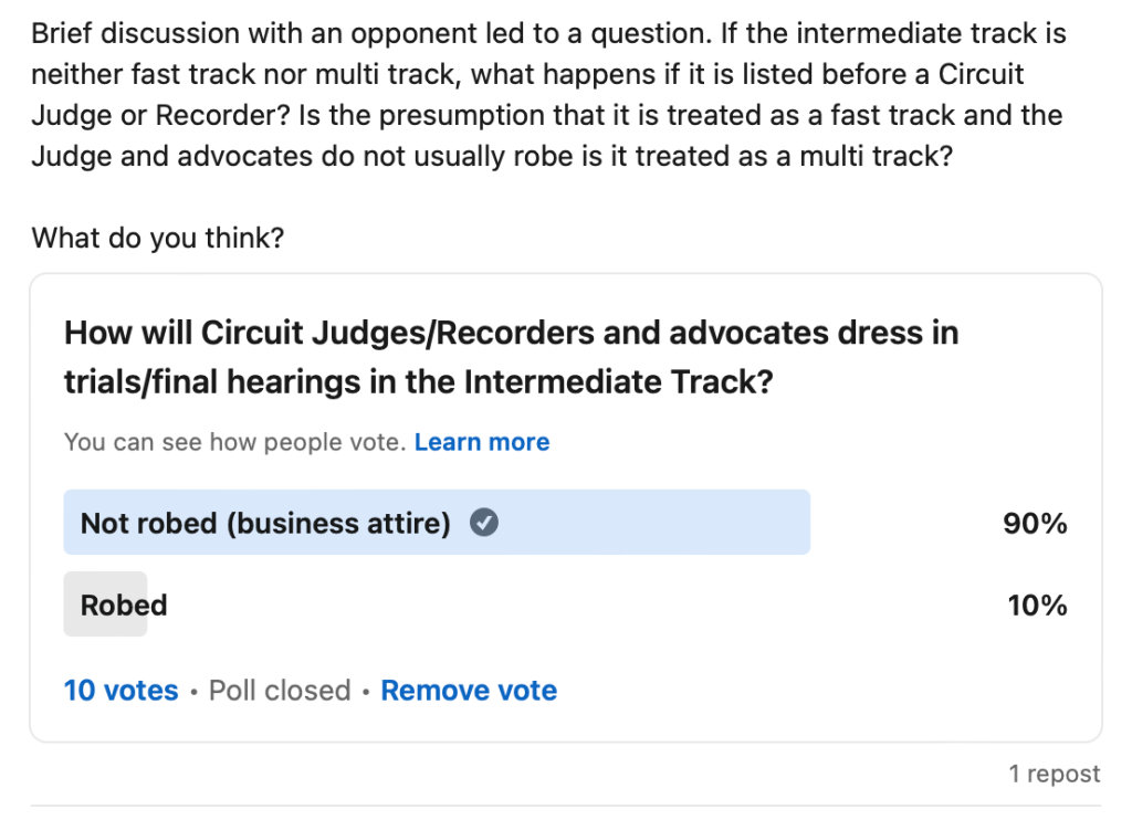 Why the Intermediate Track will be more like the Fast Track, rather ...